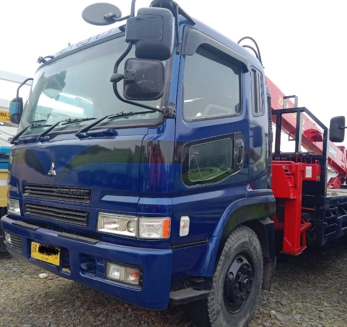 Dijual atas Truck Crane Mitsubishi Super Great Kapasitas 13 Ton (Update ...